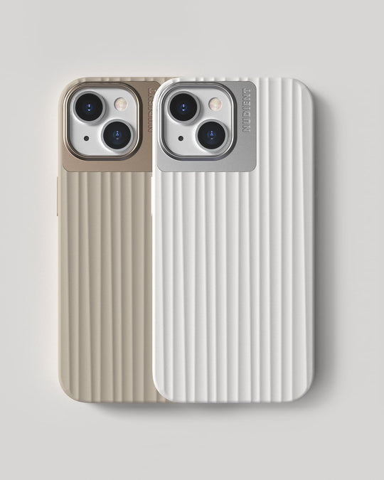 Bold Case - iPhone 15 - Linen Beige & Chalk White – NUDIENT